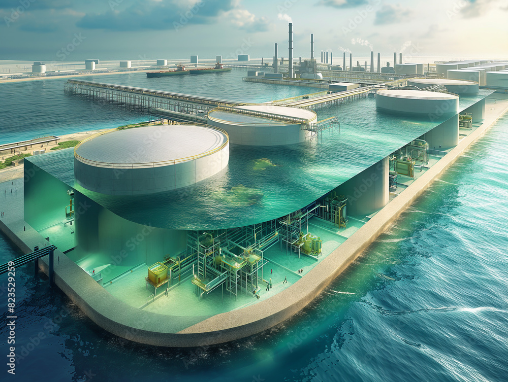 Detailed picture of the smart port system It showcases underwater ...