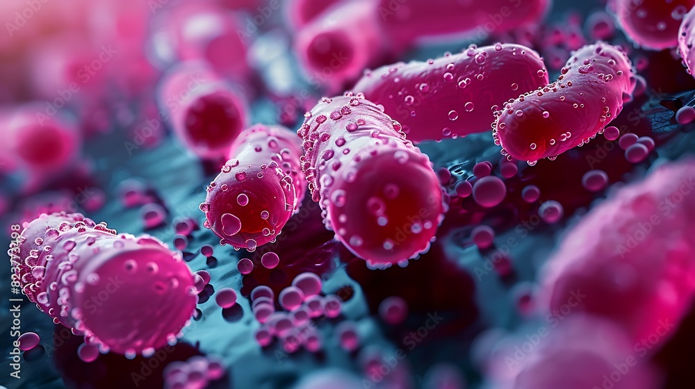 Microbiology illustration of gram stain procedure showing grampositive ...