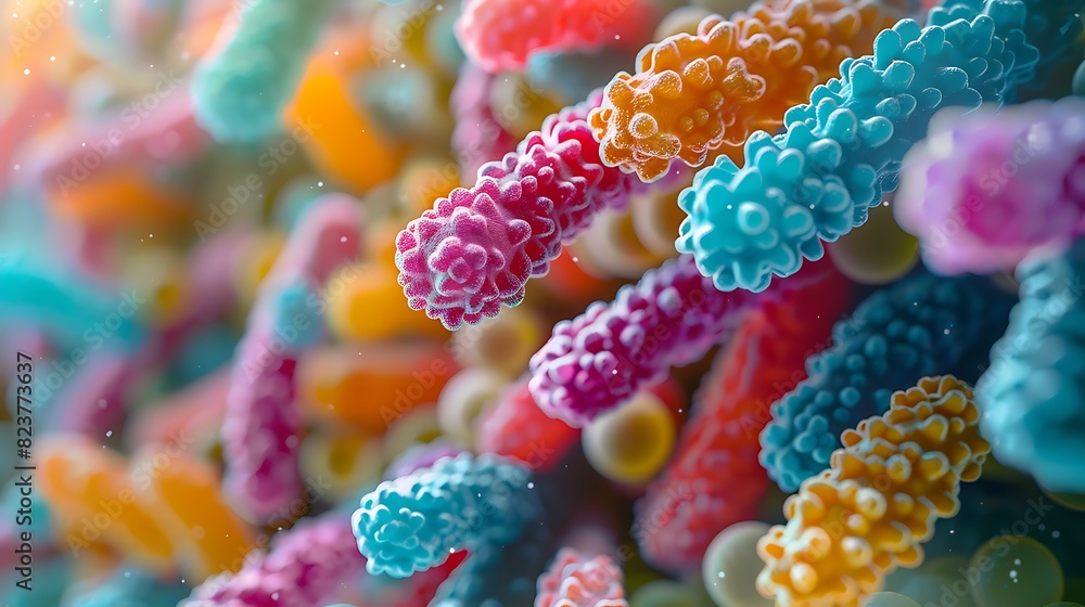 Microbiology illustration of gram stain procedure showing grampositive ...