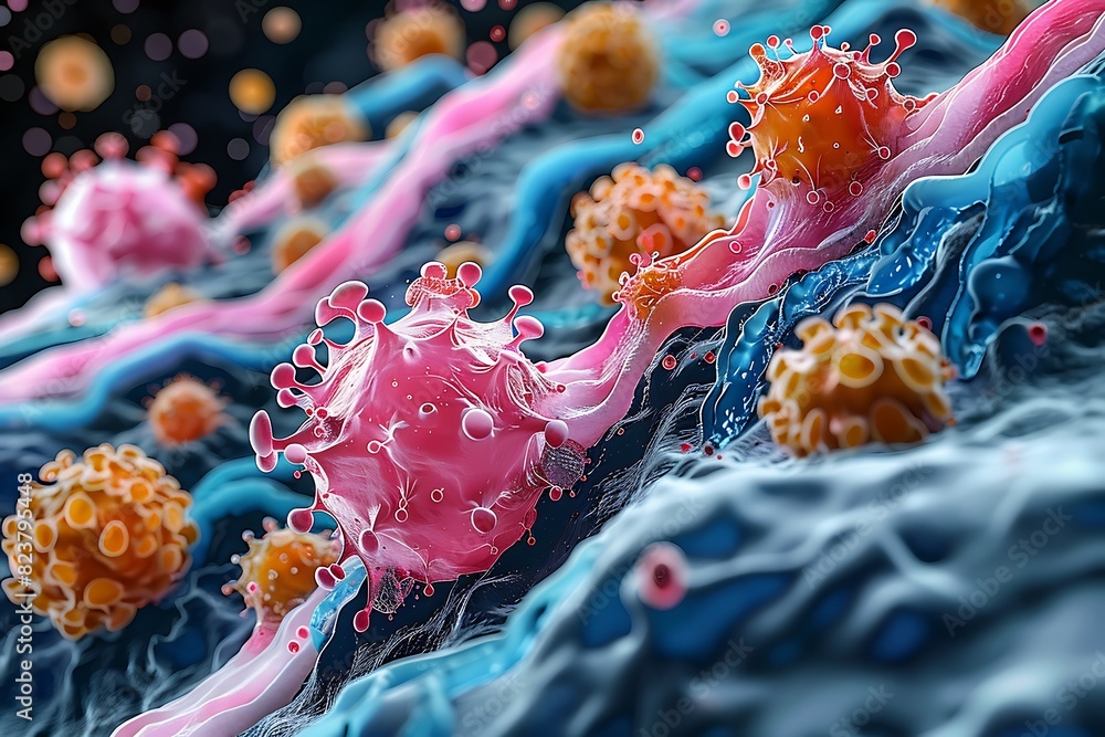 Pathology diagram of autoimmune diseases illustrating immune system ...