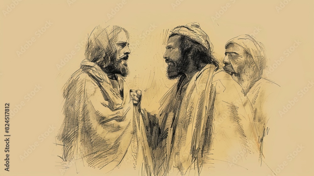 Jesus' Teaching on the Cost of Following Him, Biblical Illustration of ...
