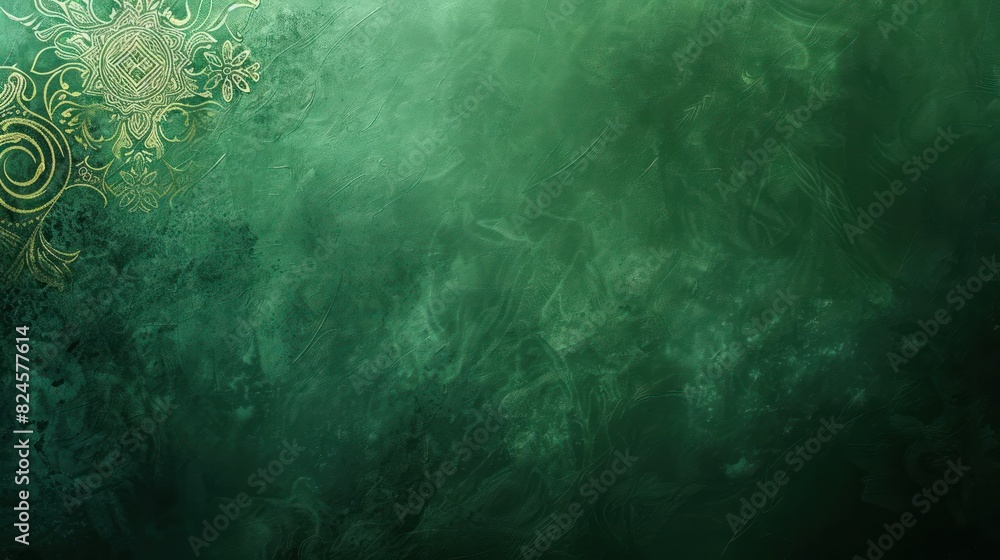 Stylized Abstract Wallpaper with Green and Gray Tones, featuring a ...