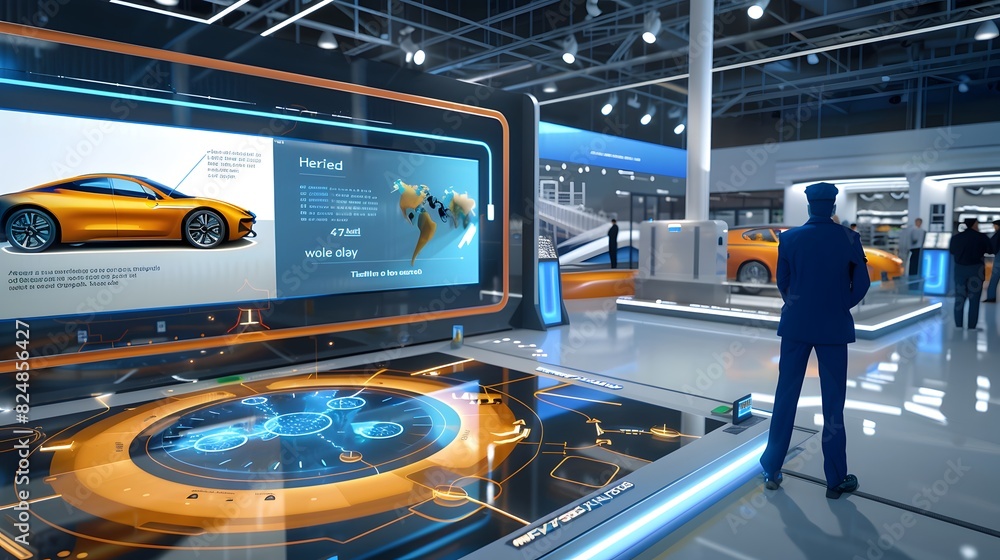 Interactive display showing the process of hydrogen fueling and its ...