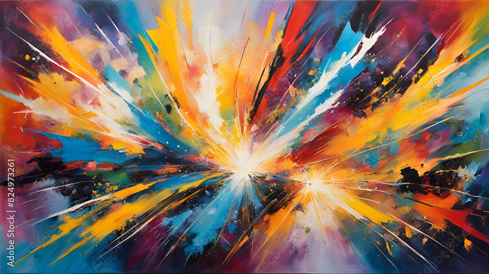 Background image of splashing effect in oil painting and watercolor ...