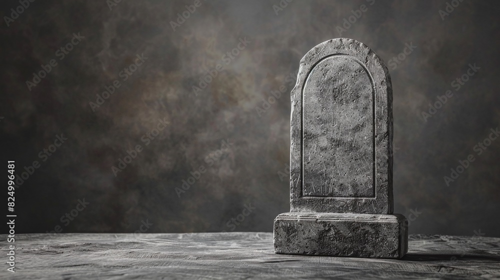 blank tombstone on solid background Stock Photo | Adobe Stock