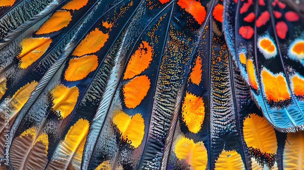 13. High definition microscopic image of a butterfly wing scale ...