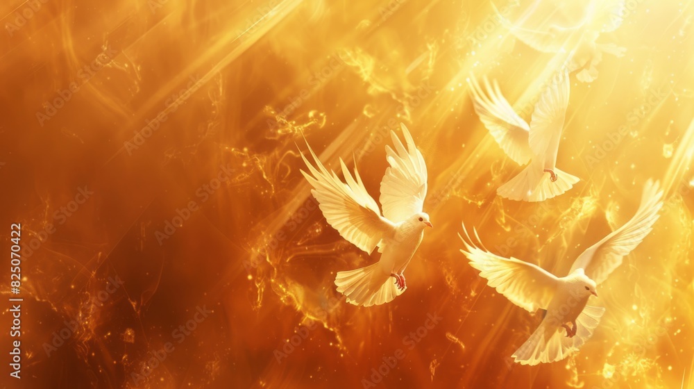 pentecost. trinity sunday background concept Stock Illustration | Adobe ...