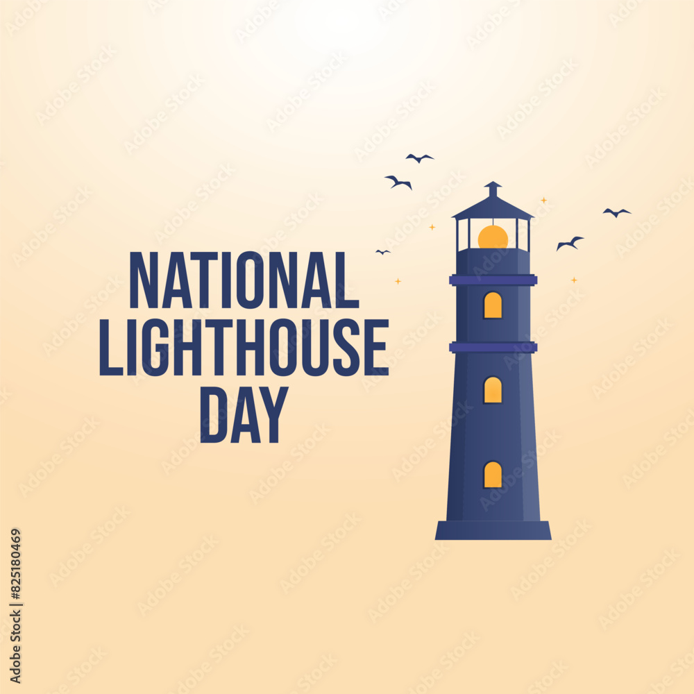 vector graphic of National Lighthouse Day ideal for National Lighthouse ...
