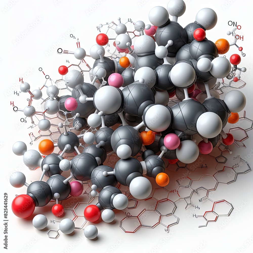 Atorvastatin molecule with accurate representation of double bonds ...