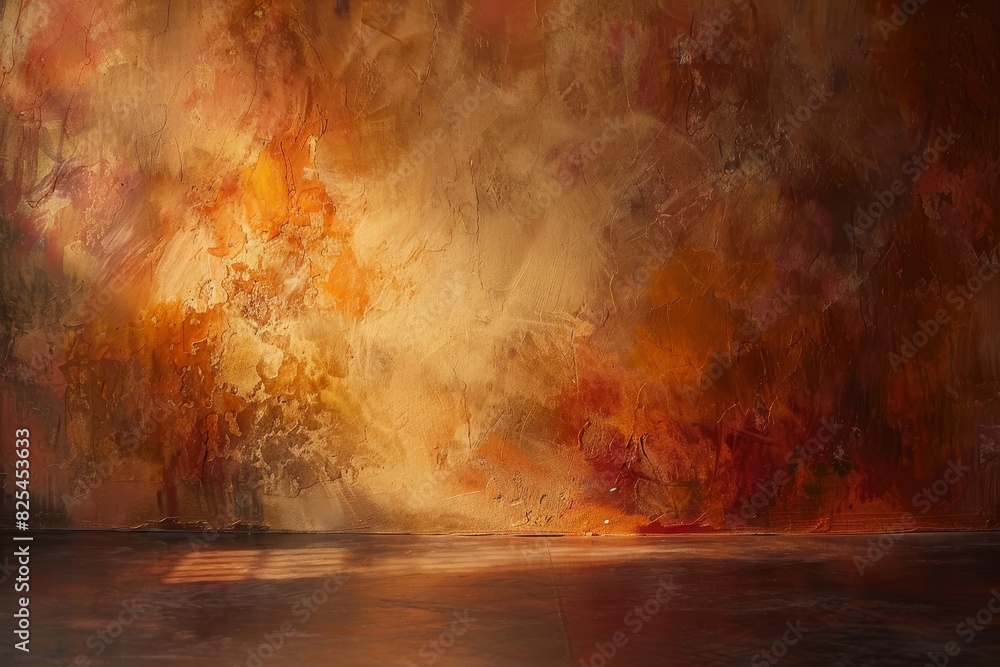 Professional Studio Background with Traditional Painted Texture in Warm ...
