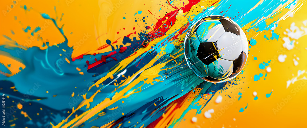 Vibrant Celebration of Euro 2024 Dynamic Artistic Representation of ...