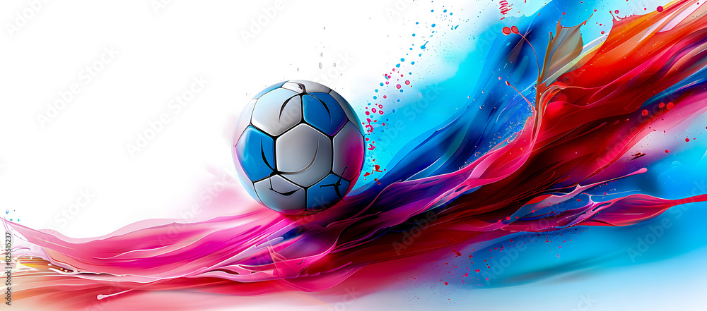 Vibrant Celebration of Euro 2024 Dynamic Artistic Representation of ...