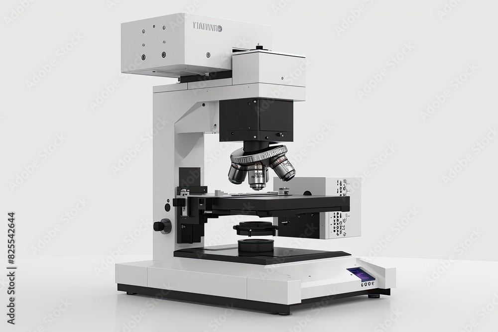 Render a 3D model of a cutting-edge confocal microscope Stock Photo ...