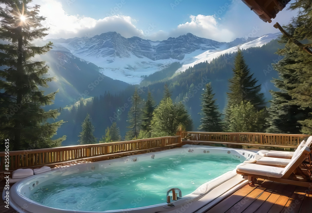 authentic thermal resort located in the picturesque mountains ...