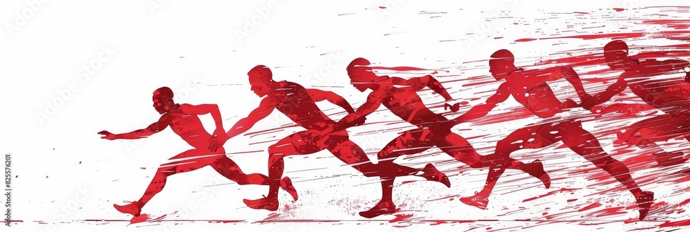 Intense athletes in thrilling competitions with moments of victory and ...