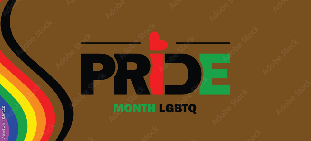 Celebrate LGBTQ Pride with Vibrant Vector Art Stock Vector | Adobe Stock