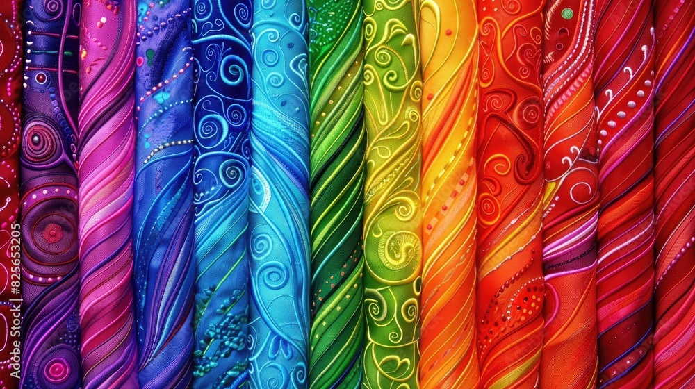 rainbow background with colorful pattern Stock Illustration | Adobe Stock