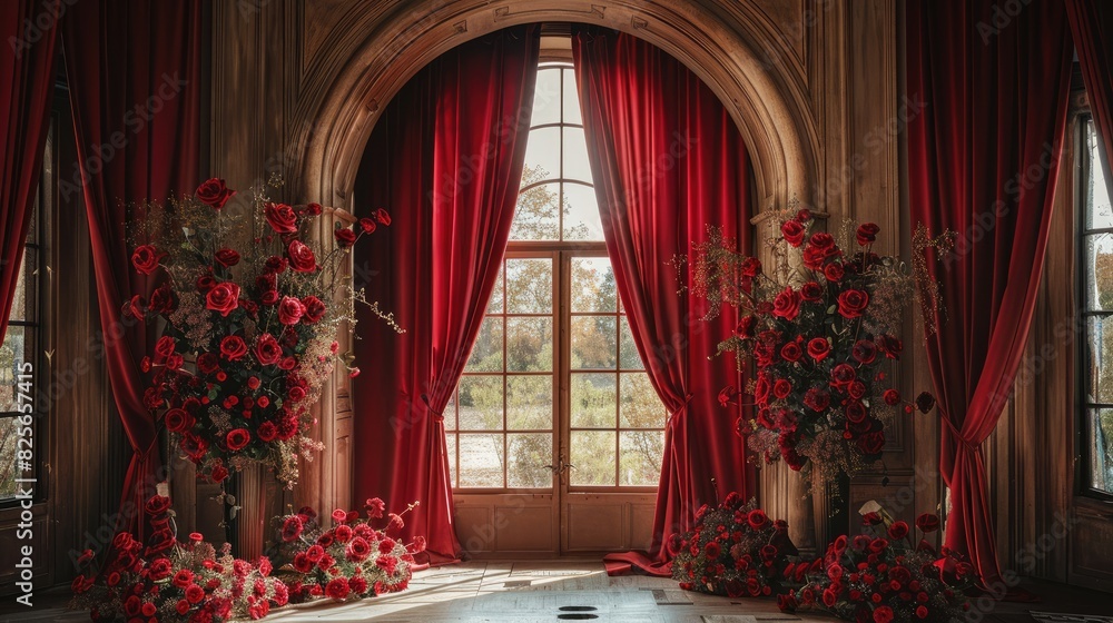 Wedding Stage Prepares An Area For Everlasting Celebrations Stock Photo ...