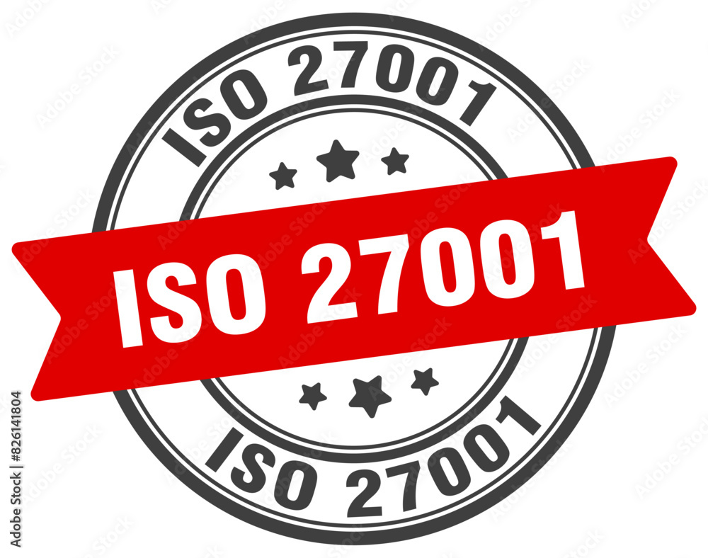 iso 27001 stamp. iso 27001 label on transparent background. round sign ...
