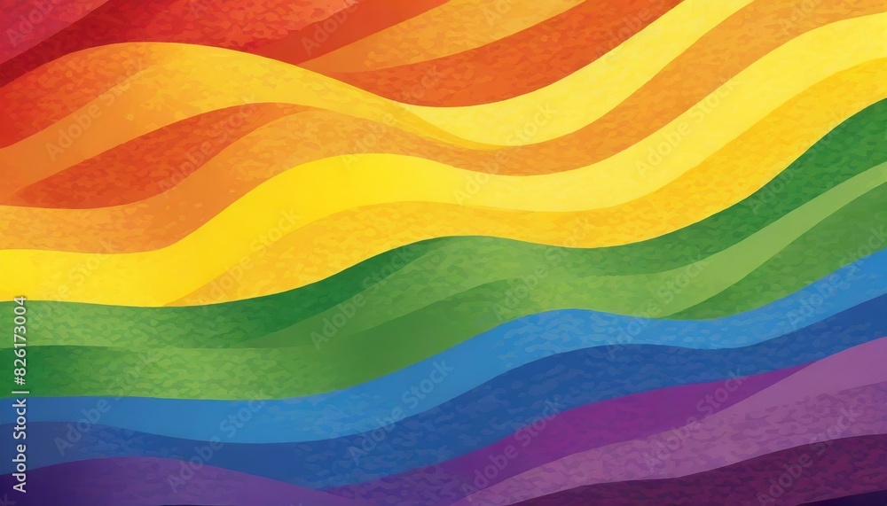 vector image of the lgbt flag, close up full screen, queer pride month ...
