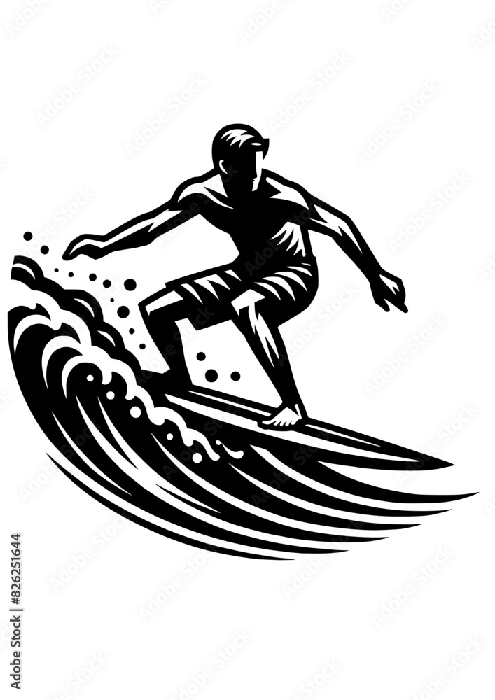 Surfer SVG, Surfboard SVG, Surfing on the wave SVG, Sea, Ocean, Hawaii ...