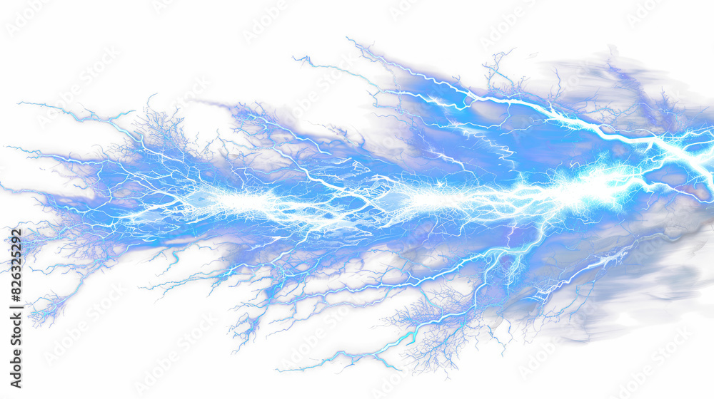 blue lightning bolt effect transparent background PNG clipart Stock ...