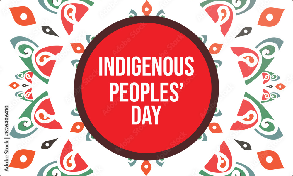 Indigenous Peoples Day. background, banner, card, poster, template ...