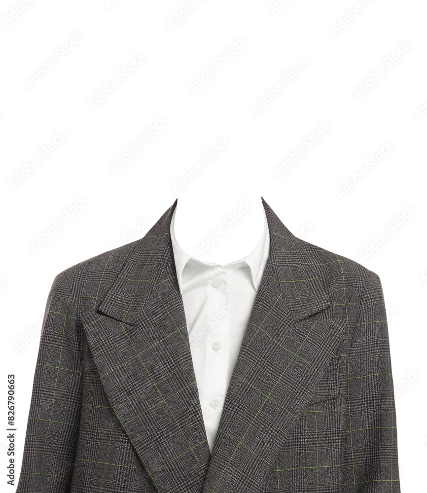 Formal wear replacement template for passport photo or other documents ...