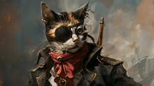 Pirate Warrior Cat Character Free Stock Photo - Public Domain Pictures