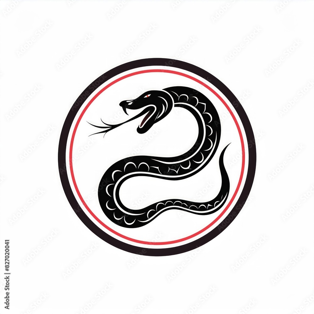 Illustration Stock snake icon or snake logo. logo iconic snake chinese ...