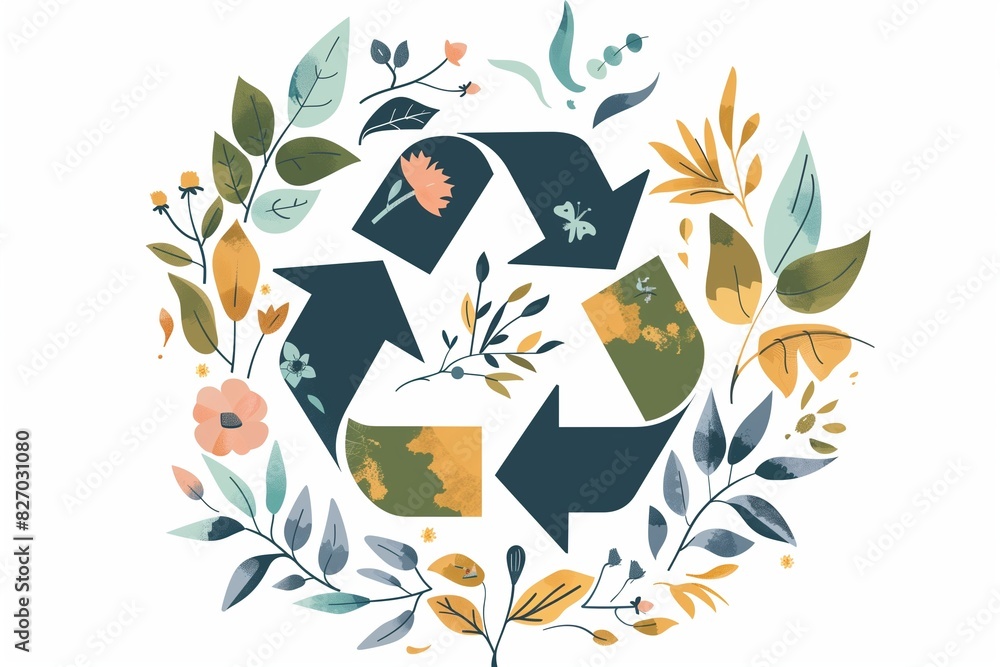 An isolated illustration of a circular arrow linking the 4R principles ...