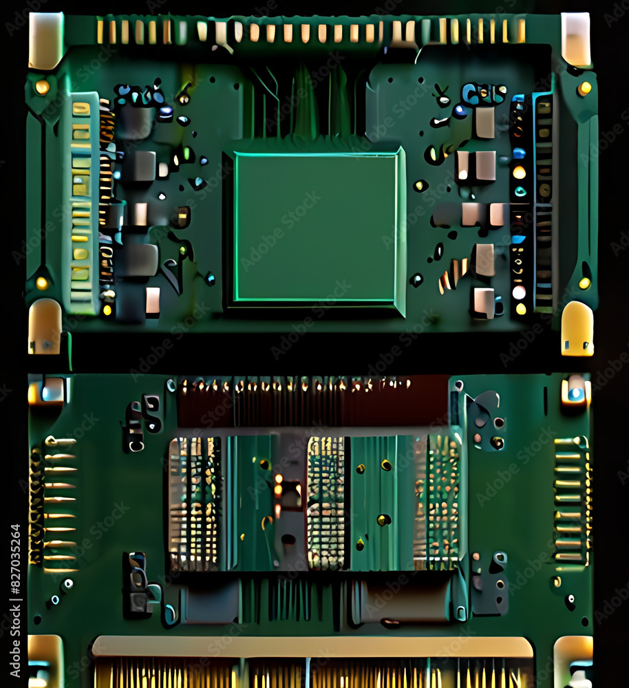 a cartoon style png image of a GPU Chip without any labeling Stock ...