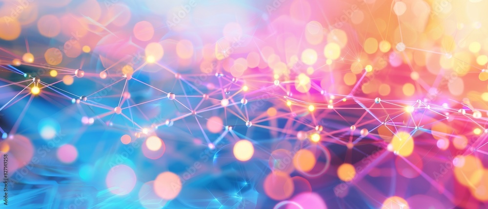 Connected Dots Representing Network Collaboration, communication, and ...