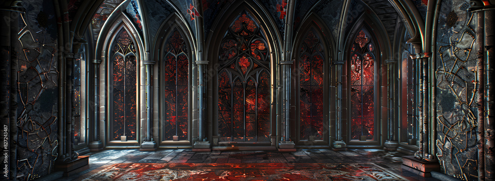 Gothic-Inspired Background with Intricate Motifs,Dark and Mysterious ...