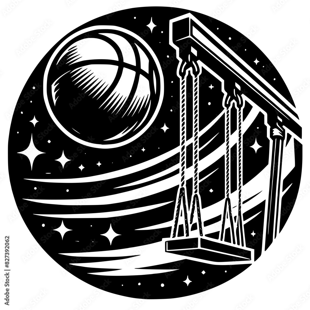 Image vectorielle Stock Basketball hoop SVG, Basketball net SVG ...