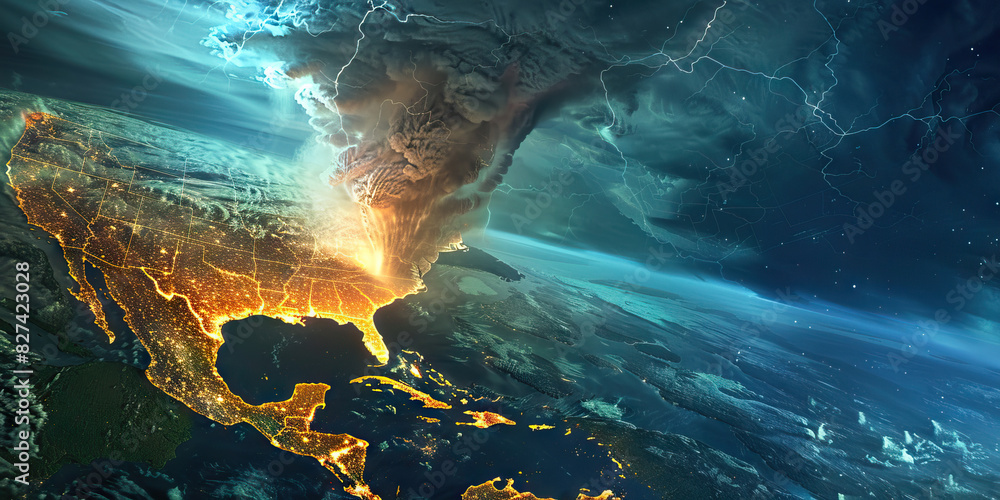 Tornado Alley: A map showing the region known as Tornado Alley in the ...