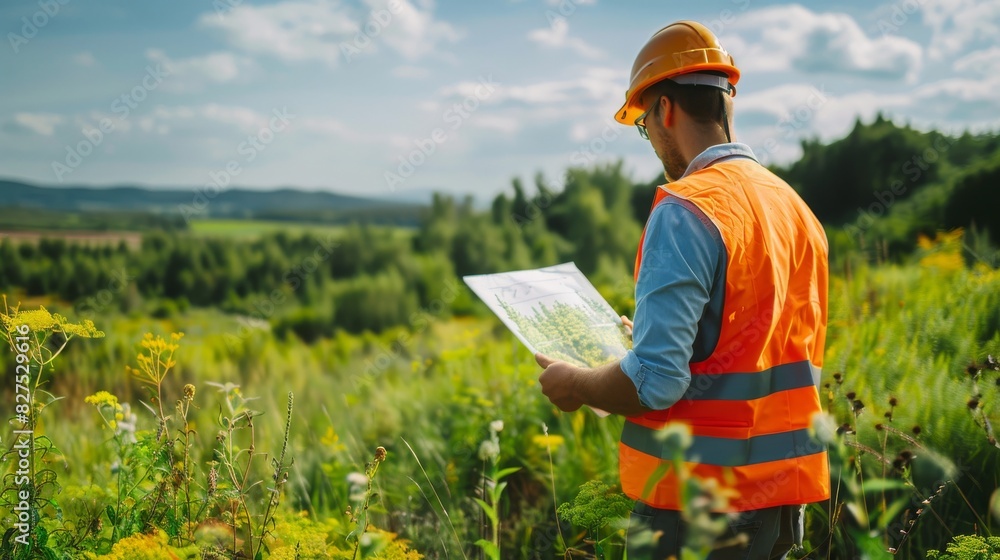 Environmental Engineer Evaluating Construction Project's Impact on ...