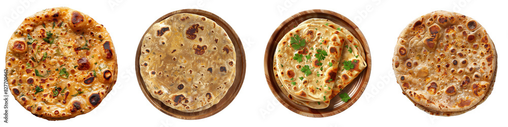 Aloo Paratha clipart collection, symbol, logos, icons isolated on ...