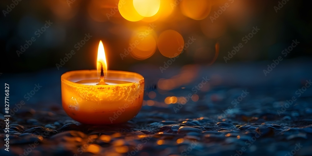 Embracing hope and resilience through the glow of light in difficult ...
