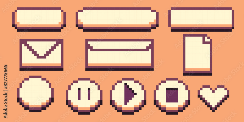 Pixel Art Speech Boxes, Dialogue Boxes Assets for retro Games, speech ...