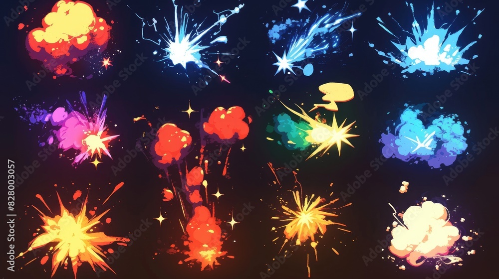 Explore our collection of ten classic 2D cartoon FX effects featuring ...