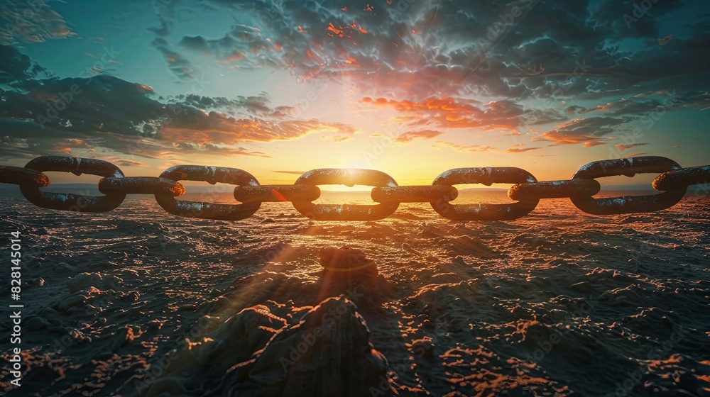Chain Freedom and Separation Concept - Break free from the chains and ...