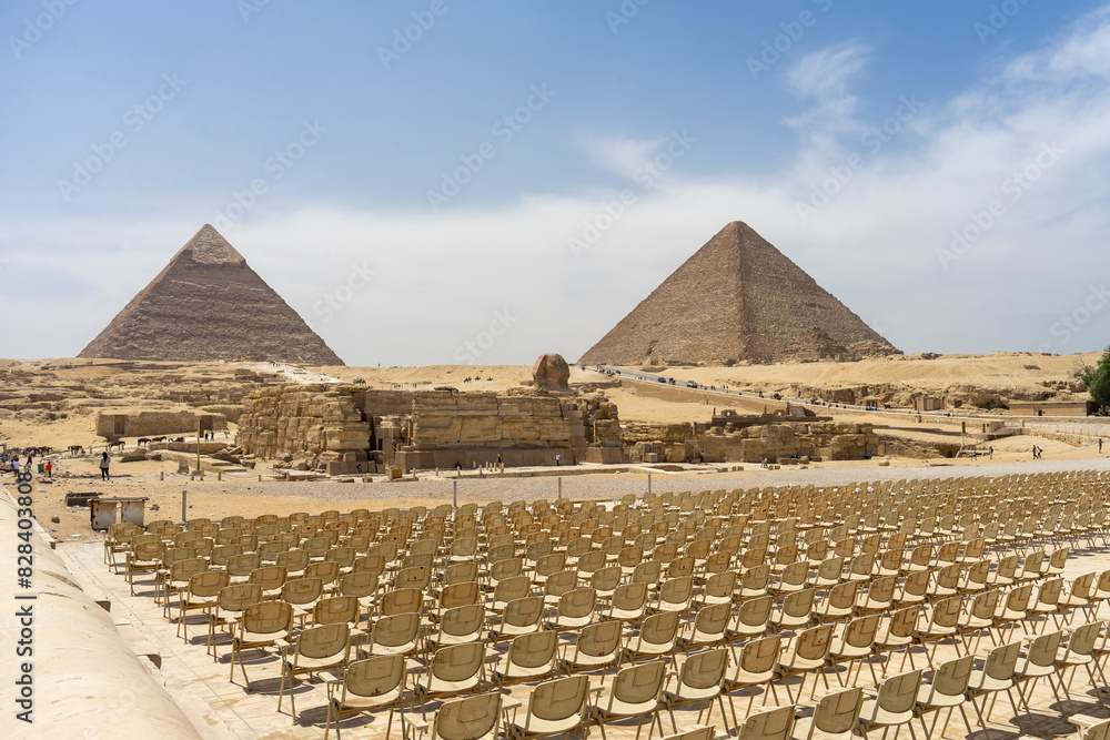 The Gaza Pyramid in Egypt is a huge structure believed to have been ...