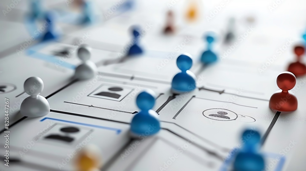 Organizational flowchart showing the hierarchical structure of ...