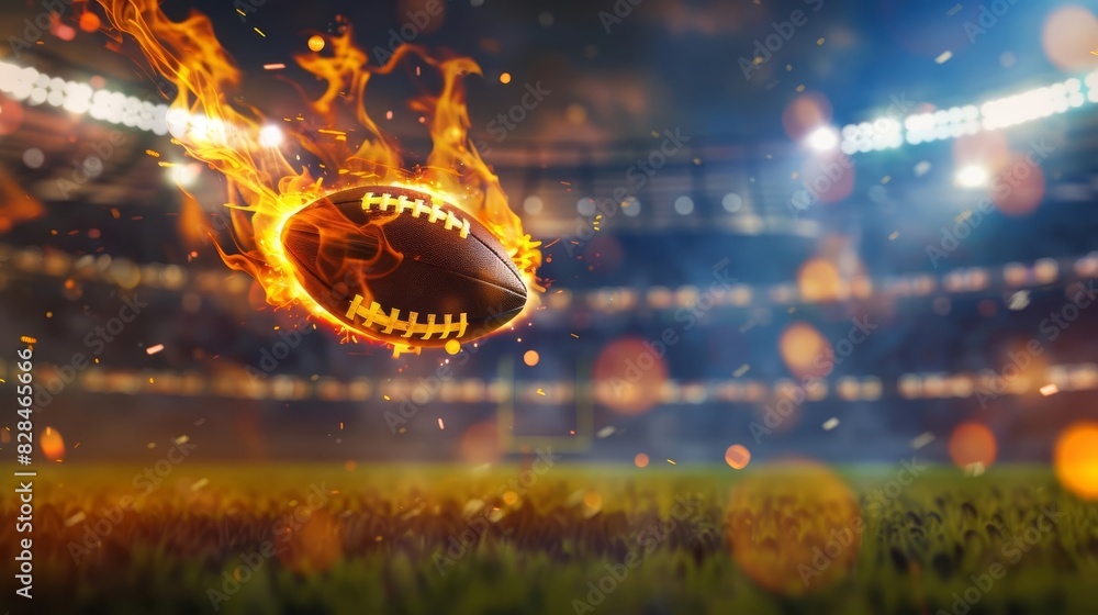 Olympic Paris 2024 Sport Focus a flying hurling ball on fire in the ...