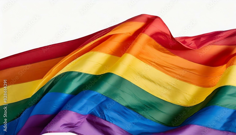 lgbt flag on a white background, queer lgbtq pride month, parade, june ...