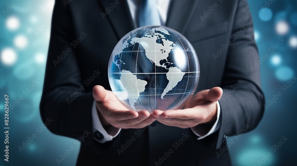 Ensuring ISO Standards Compliance: Businessman Using Laptop for Quality ...