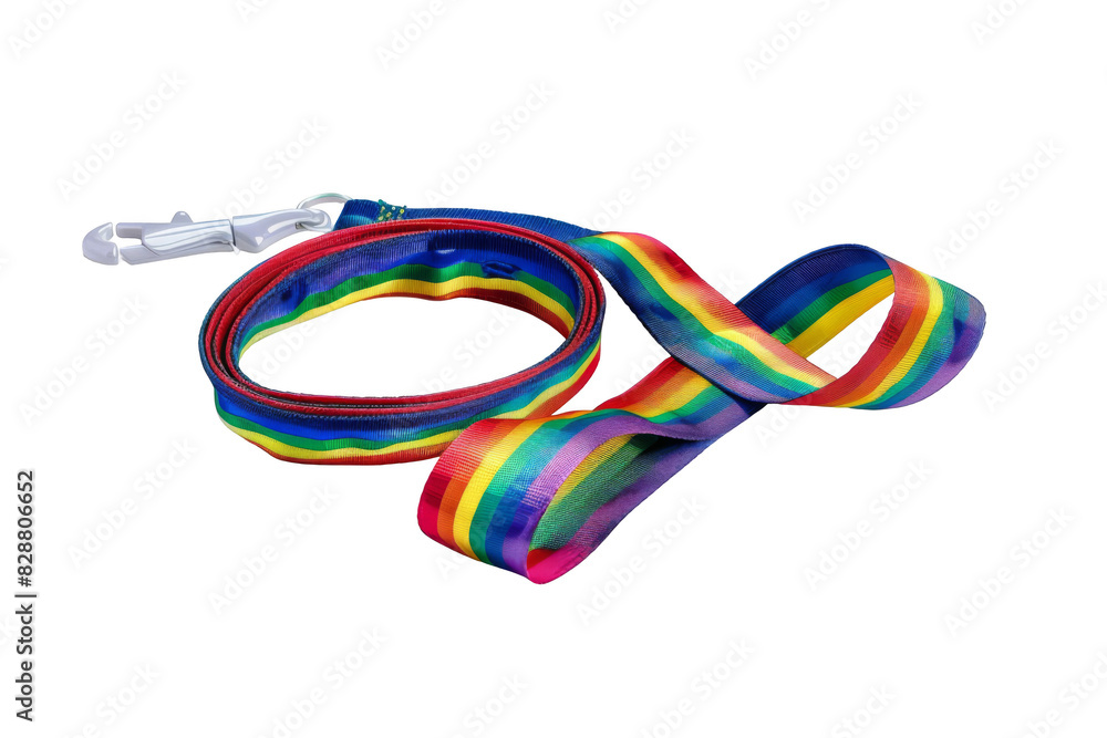 Pride lanyard, isolated on solid white background, PNG di-cut style ...