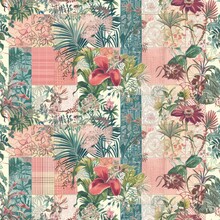 Patchwork Floral Art Collage Free Stock Photo - Public Domain Pictures