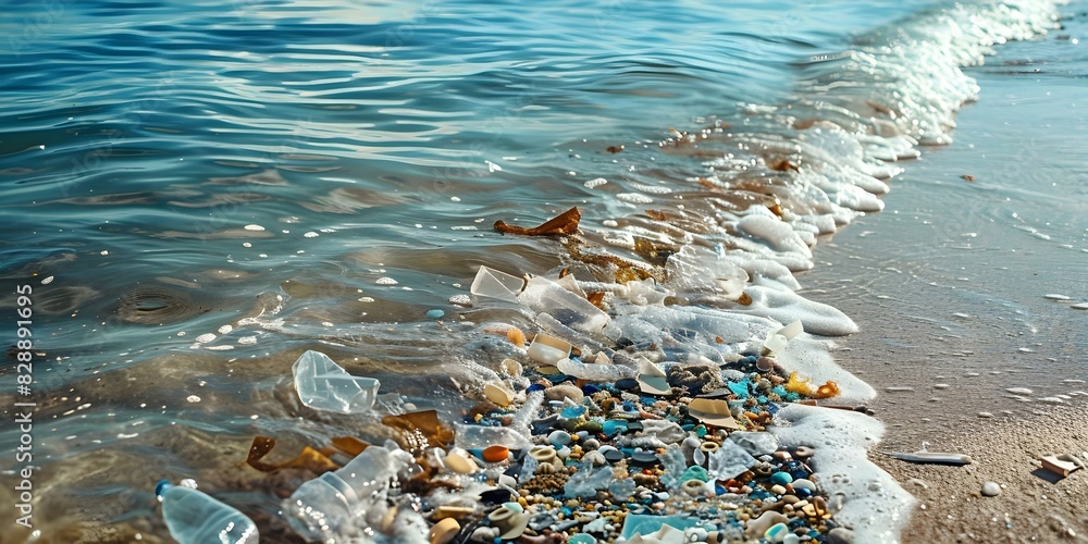 Marine microplastic pollution contaminates large bodies of water ...